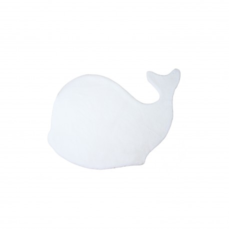 Caty Børnetæppe Hval - Hvid