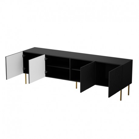 JUNGLE TV bord sort mat – moderne og stilfuldt
