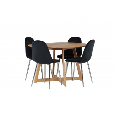 Rundt Spisebordssæt Yadikon med Polar stole