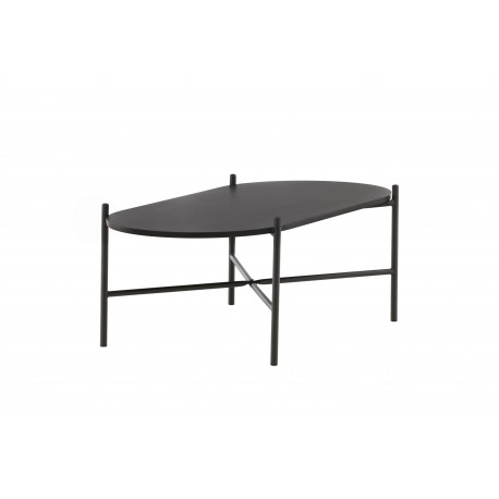 Stilfuldt Pueblo Sofabord i Sort MDF og Stål