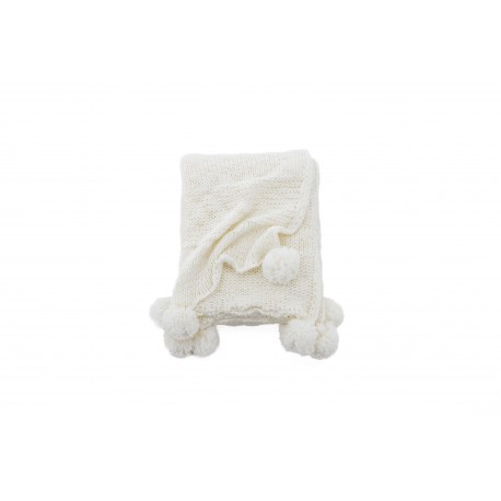 Hyggelig Anny Plaid - Hvid Akryl - 130x170 cm