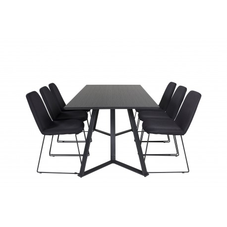 Marina Rektangulær Spisebordssæt - Moderne Design