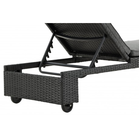 London Solseng - Sort Kunstig Rattan