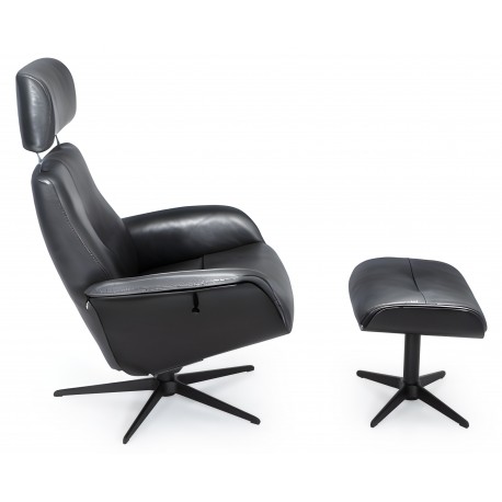 Hjort Knudsen Liam læder lænestol