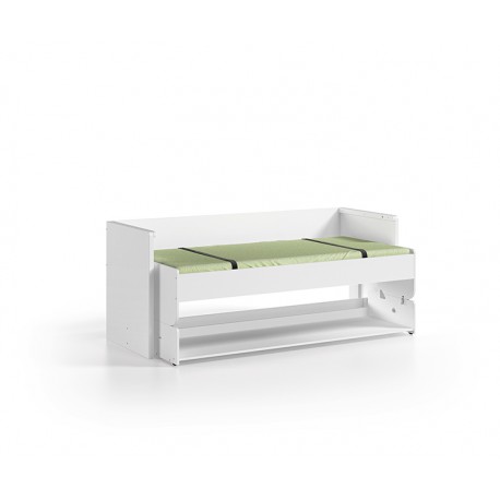 Seng med skrivebord 90x200 hvid – Denver